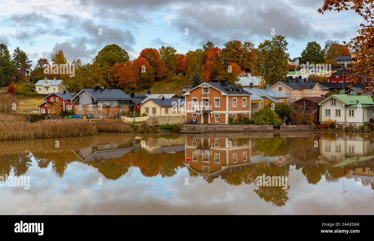 Porvoo Old town of in Finland Stock Photo - Alamy