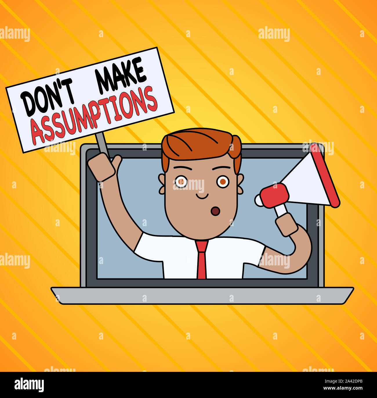 Conceptual hand writing showing Don T Make Assumptions. Concept meaning ...
