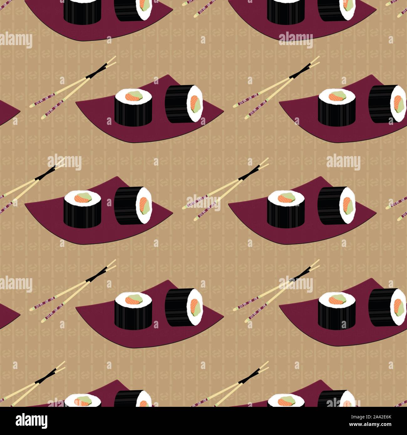 Asian food background traditional Stock Vector Images - Alamy