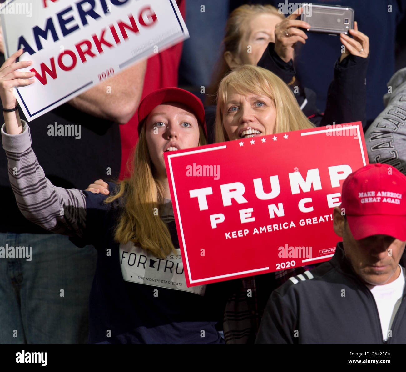Oct.10, 2019 - Minneapolis, Minnesota, U.S. - People gather at the ...