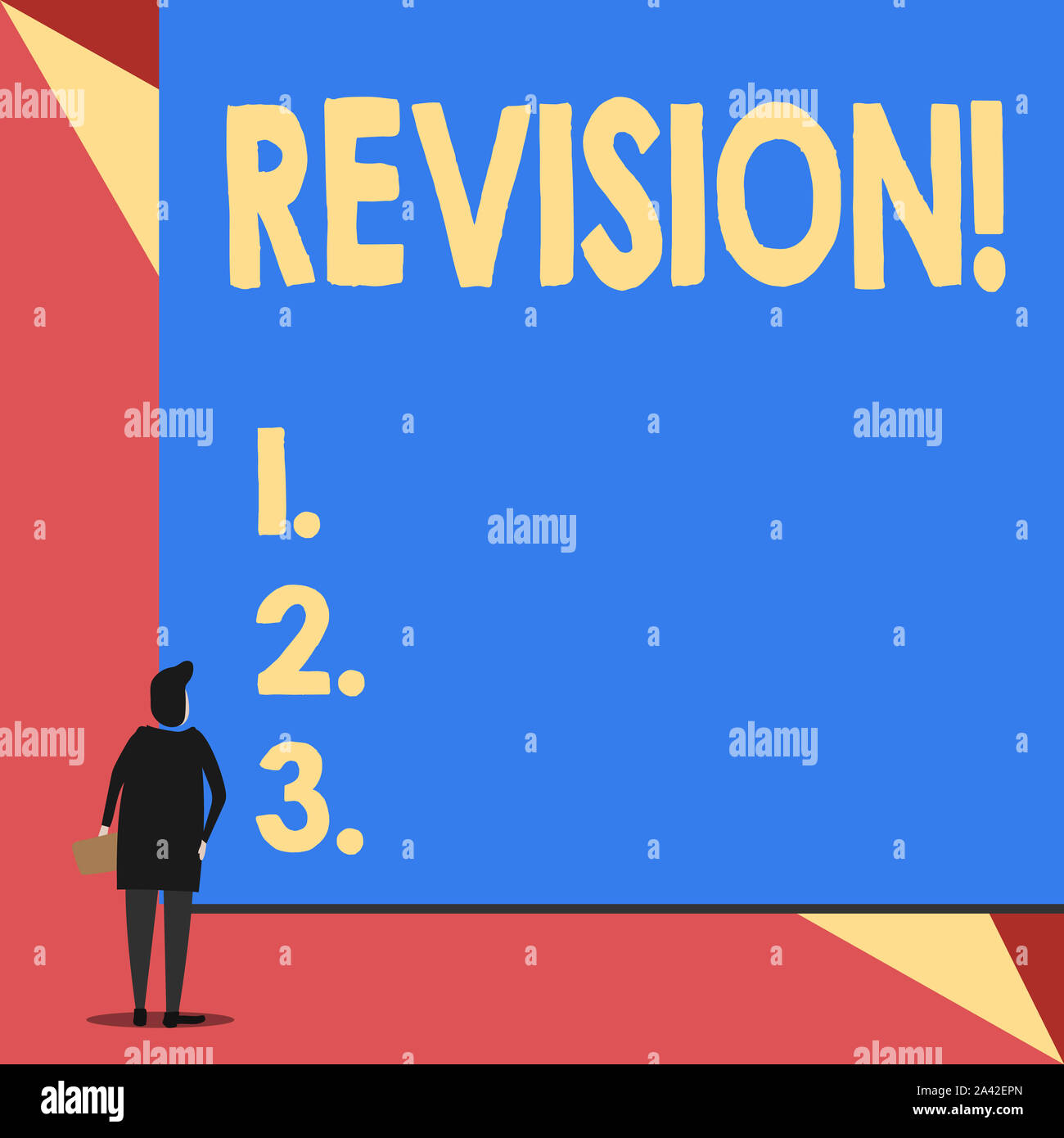 Handwriting text Revision. Conceptual photo action of revising over ...