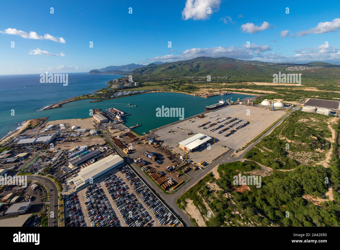 Barbers Point Harbor, Honolulu, Oahu, Hawaii Stock Photo - Alamy