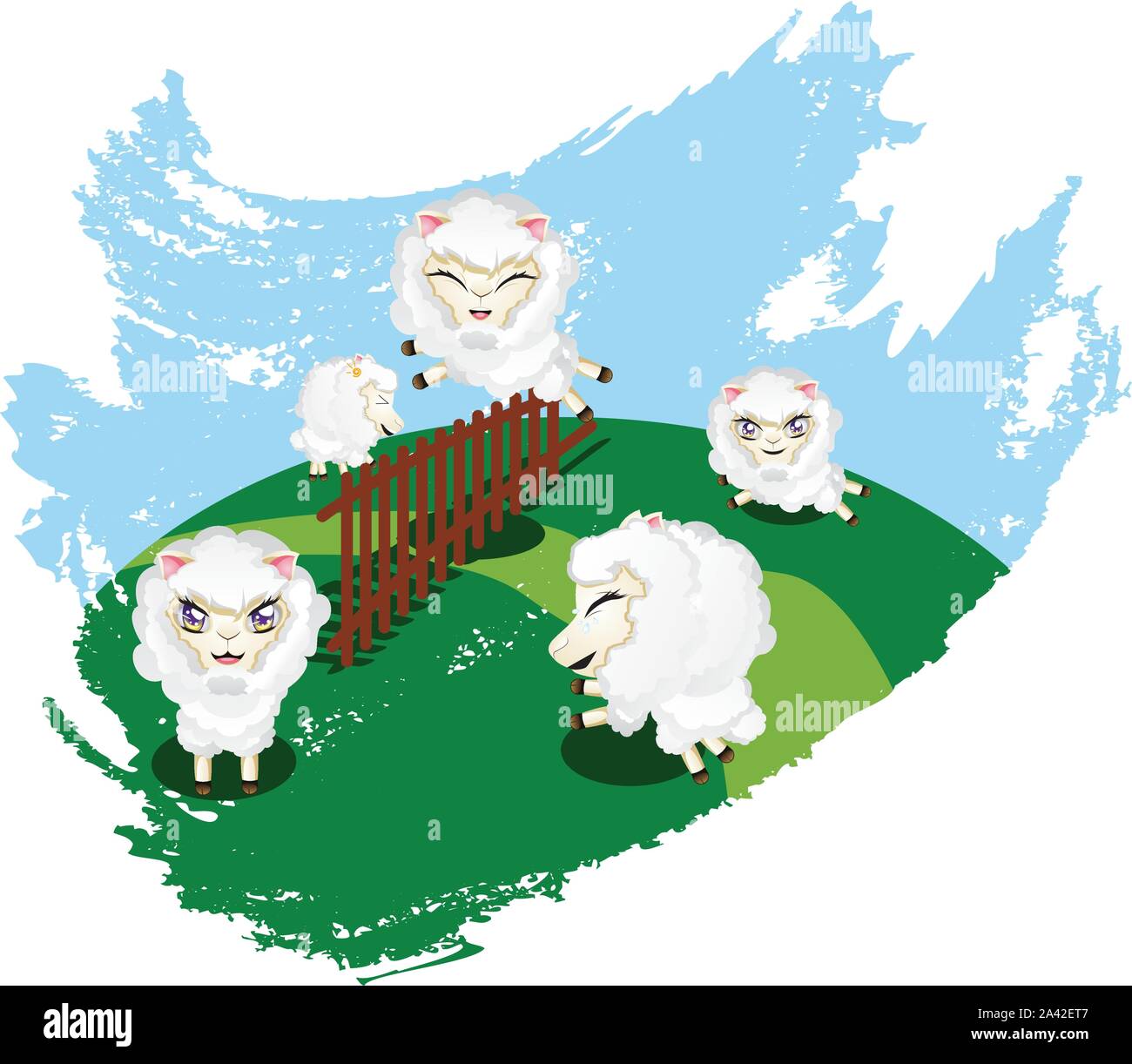 Sheep jumping fence hi-res stock photography and images - Alamy