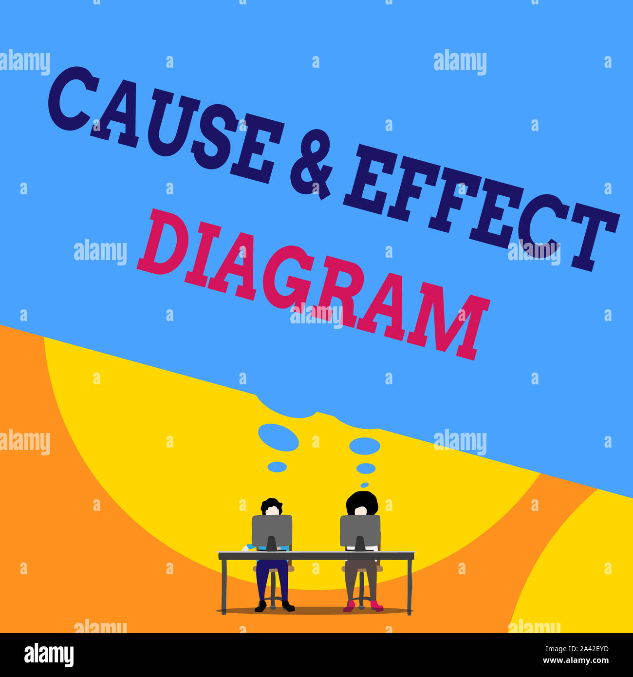 Text sign showing Cause And Effect Diagram. Business photo text ...