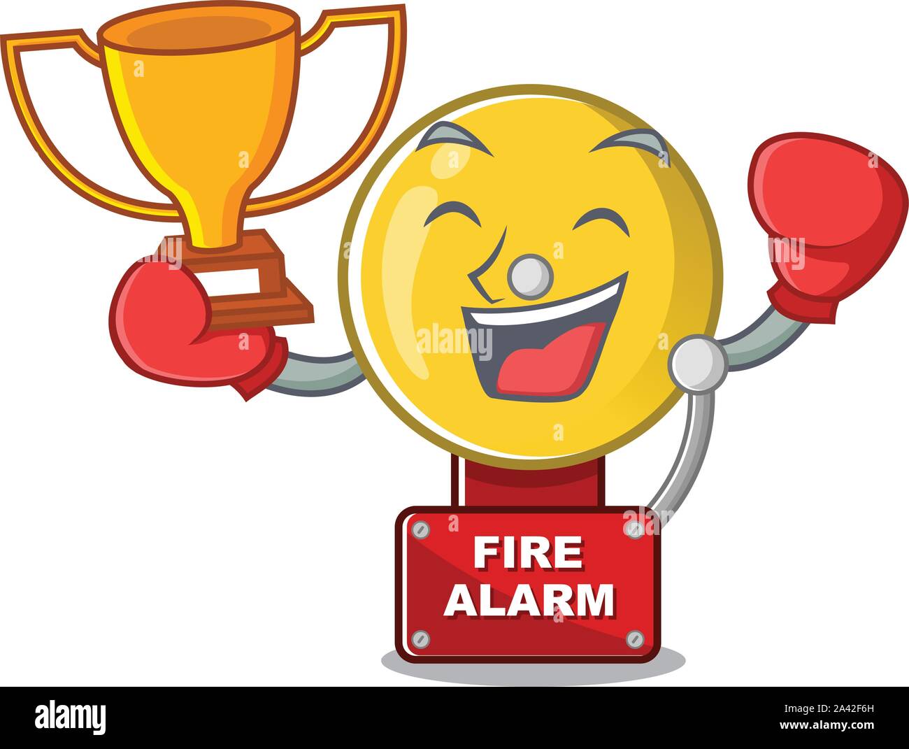 Boxing ring bell Stock Vector Images - Alamy