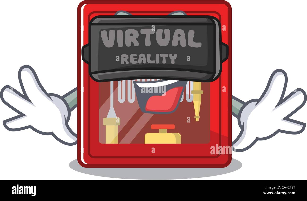 Virtual reality fire hose cabinet with cartoon shape Stock Vector Image ...