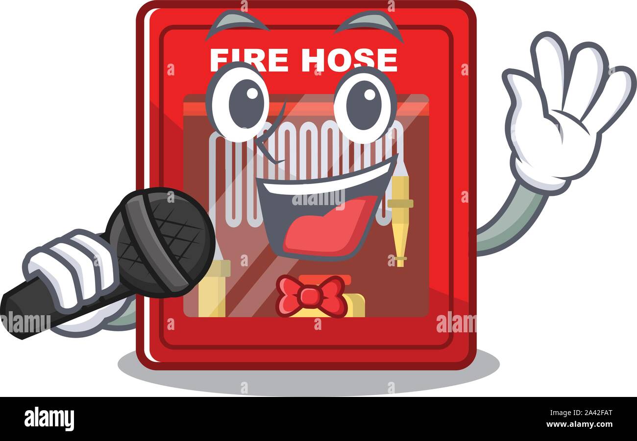 Singing fire hose cabinet with cartoon shape Stock Vector Image & Art ...