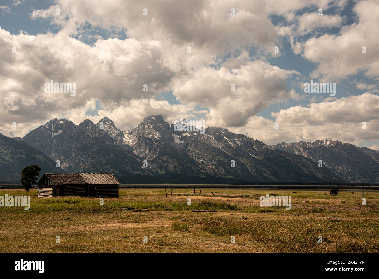 Mormon house at the Grand Teton national park in Wyoming (USA Stock ...