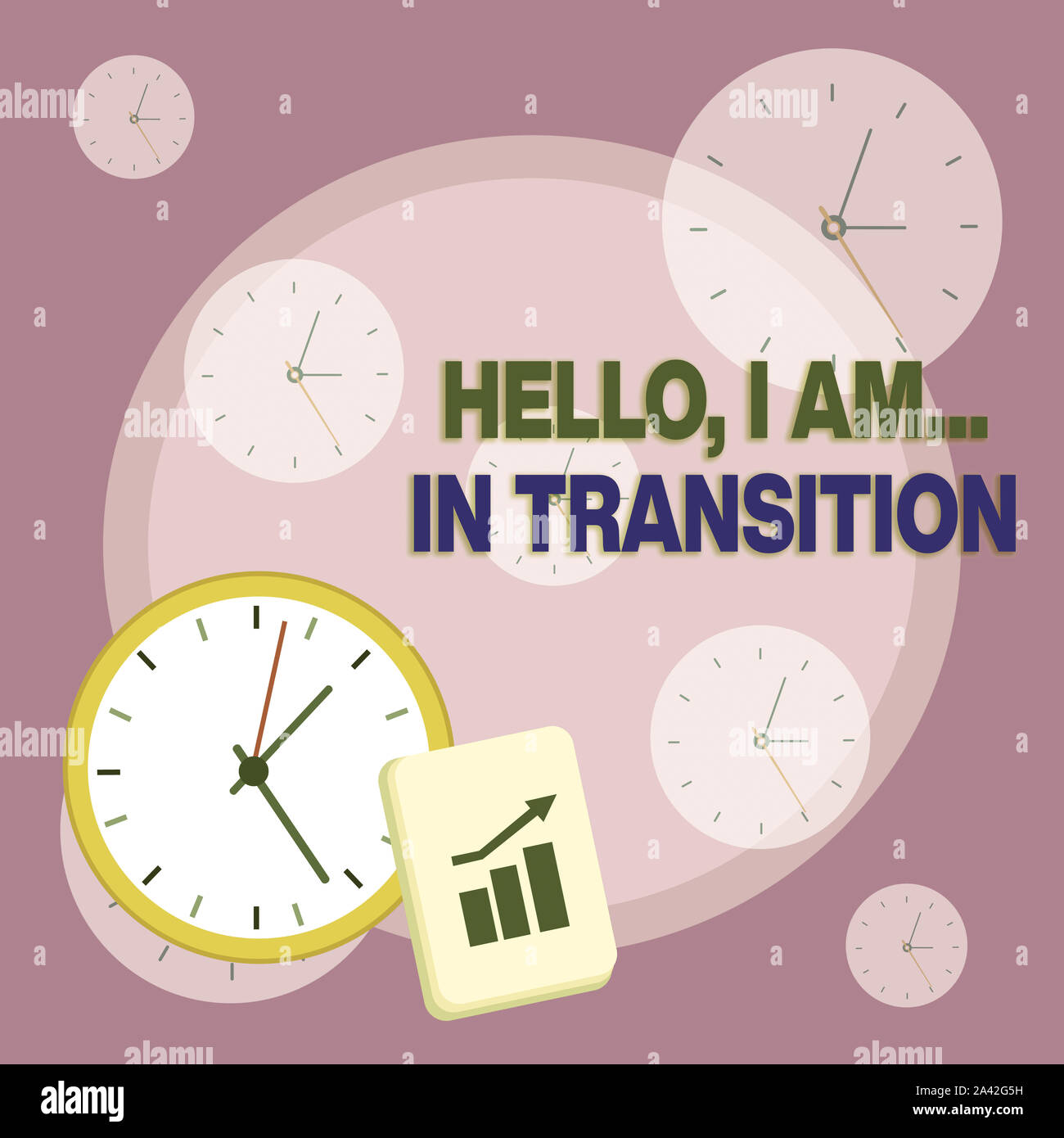Writing note showing Hello I Am In Transition. Business concept for ...