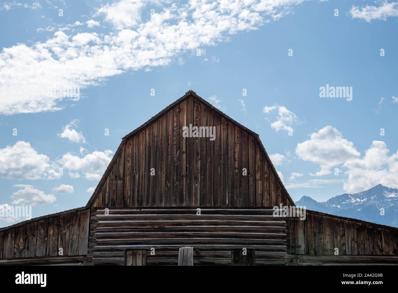 Mormon barn at the Grand Teton national park in Wyoming (USA Stock ...