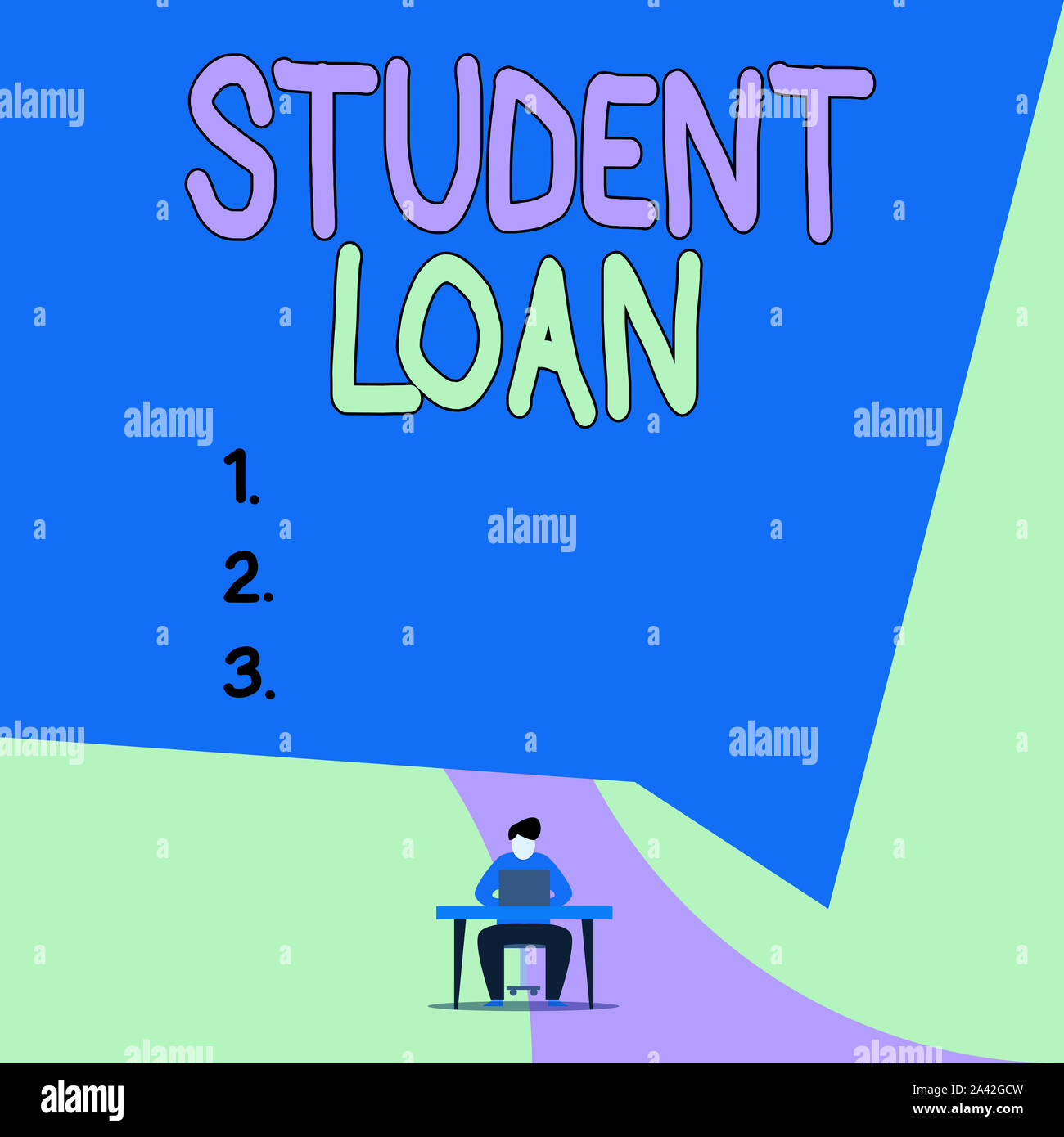 Conceptual hand writing showing Student Loan. Concept meaning financial ...