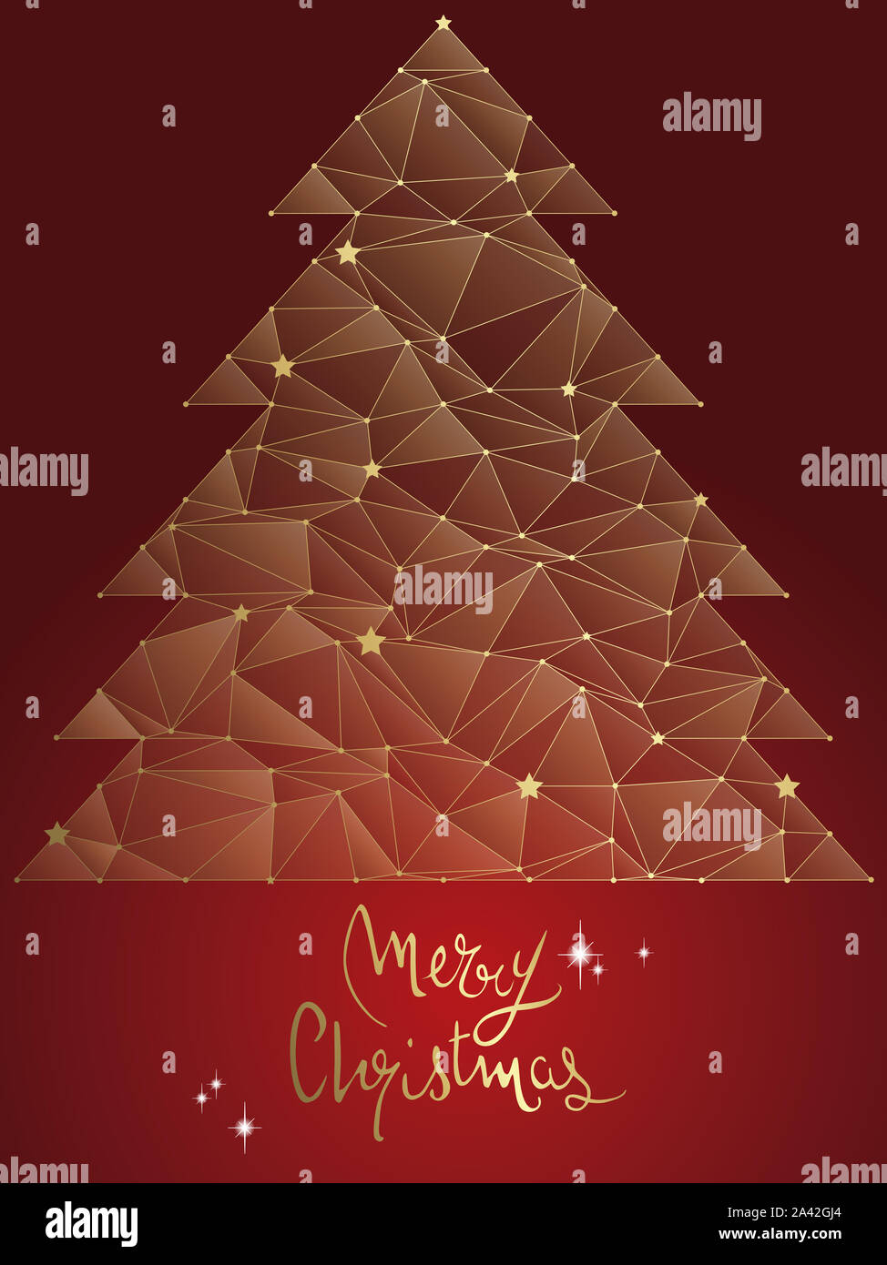 Christmas tree abstract design full vector illustration Stock Photo - Alamy