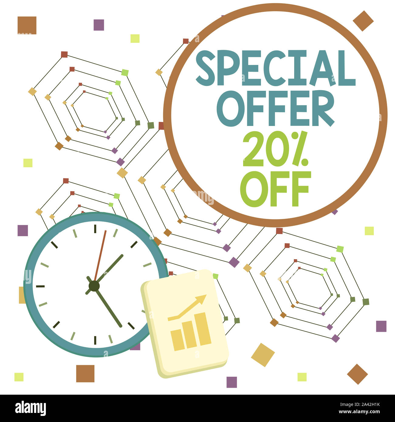 Handwriting text Special Offer 20 Percent Off. Conceptual photo ...