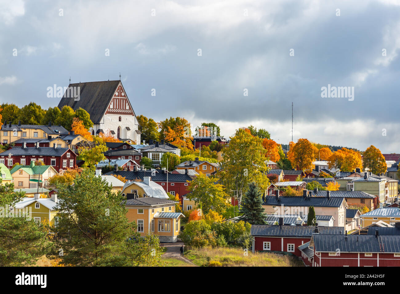 Porvoo Old Town and Porvoo Cathedral, Finland Stock Photo - Alamy
