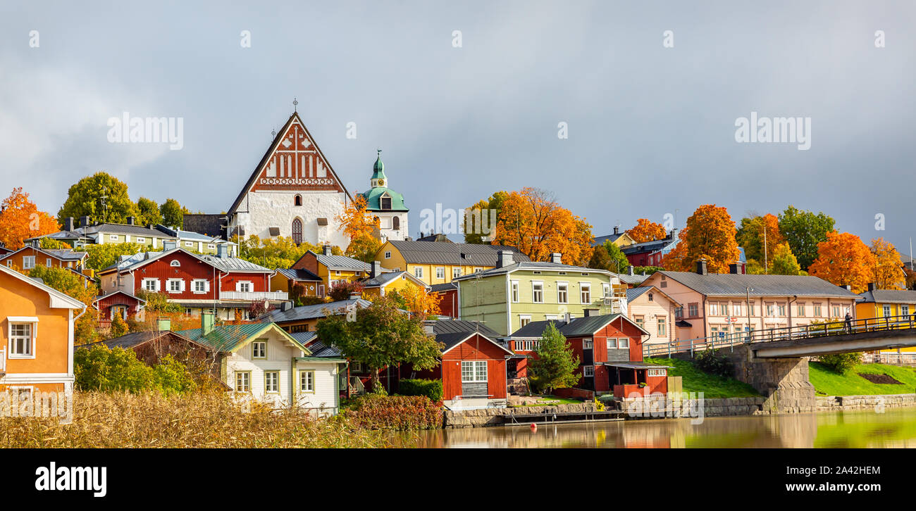 Porvoo Old Town Of In Finland Stock Photo Alamy