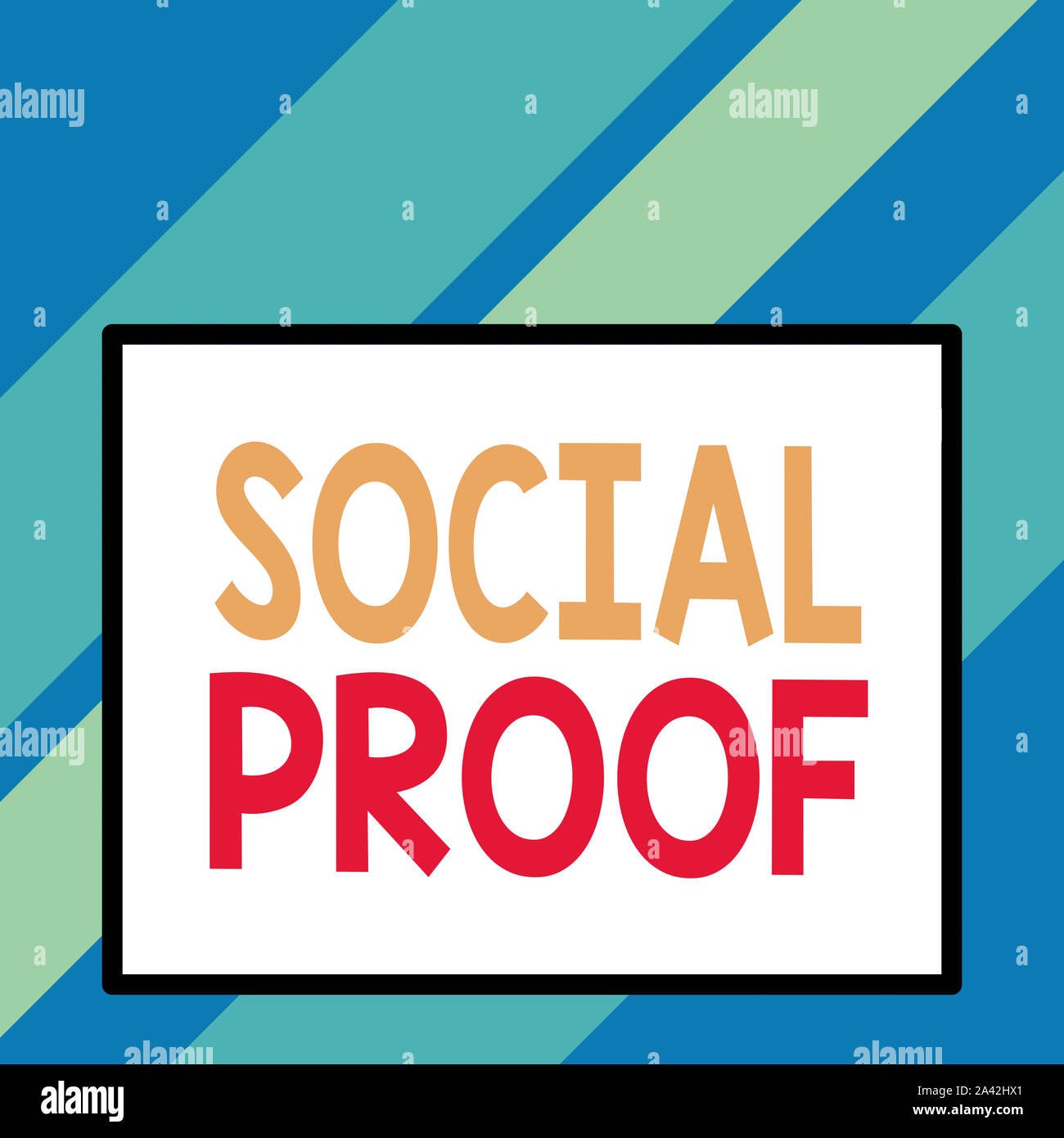 Text sign showing Social Proof. Business photo text informational ...