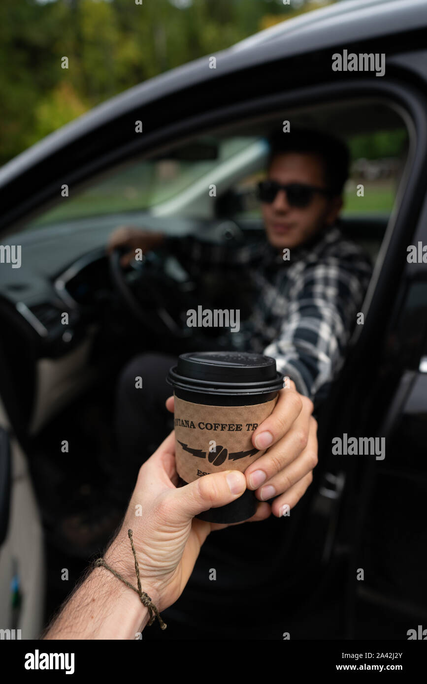 Man giving man helping hand hi-res stock photography and images - Alamy