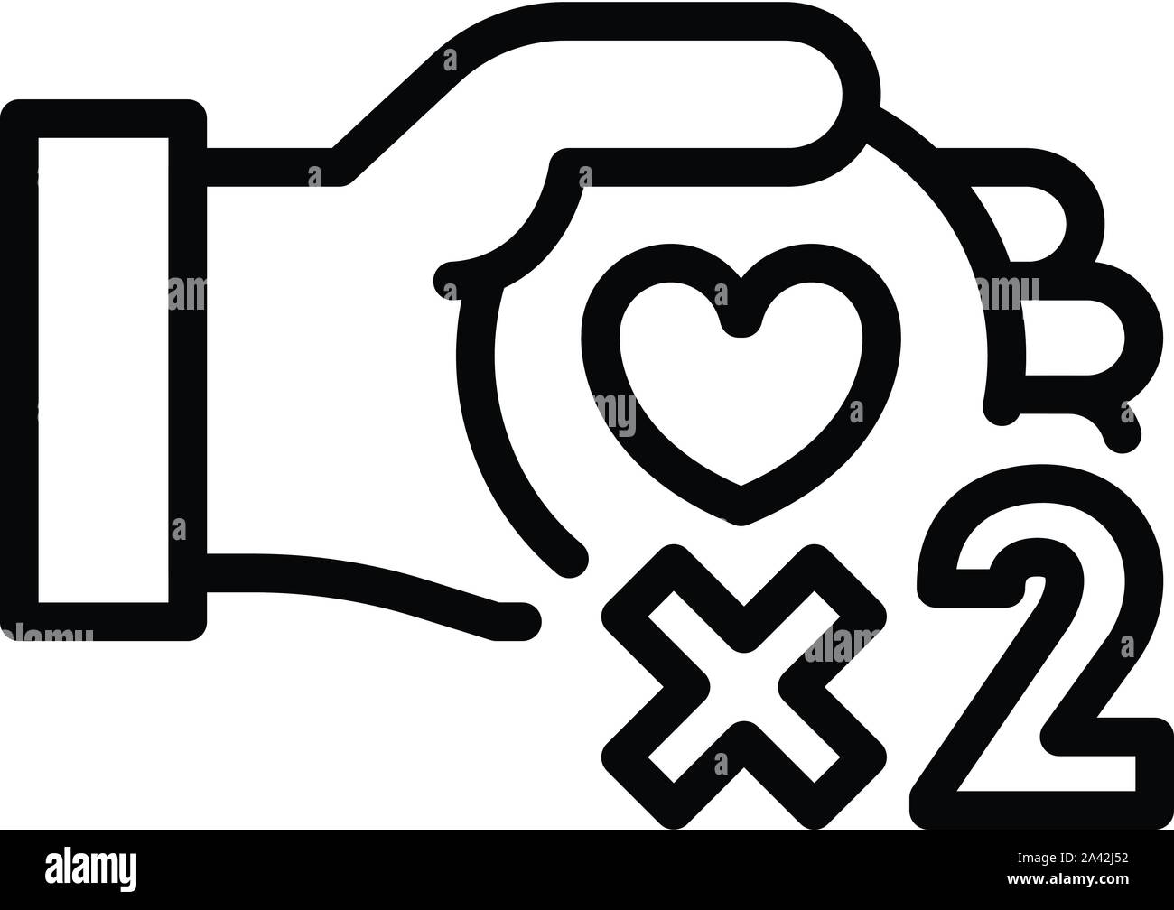 Win bonus loyalty icon, outline style Stock Vector Image & Art - Alamy