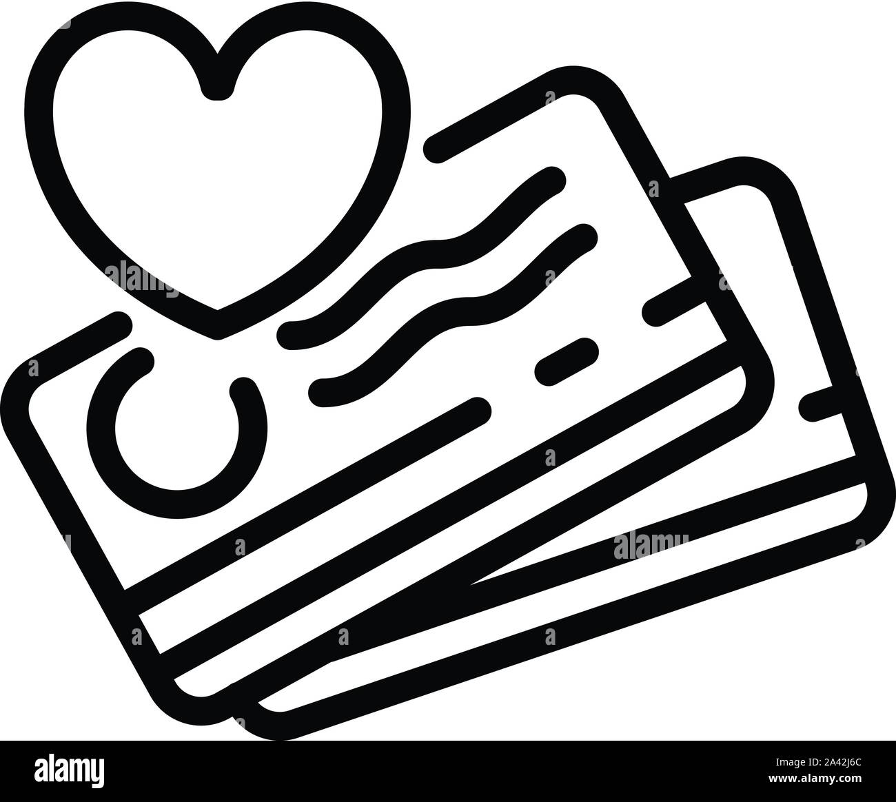 Customer loyalty cards icon, outline style Stock Vector Image & Art - Alamy