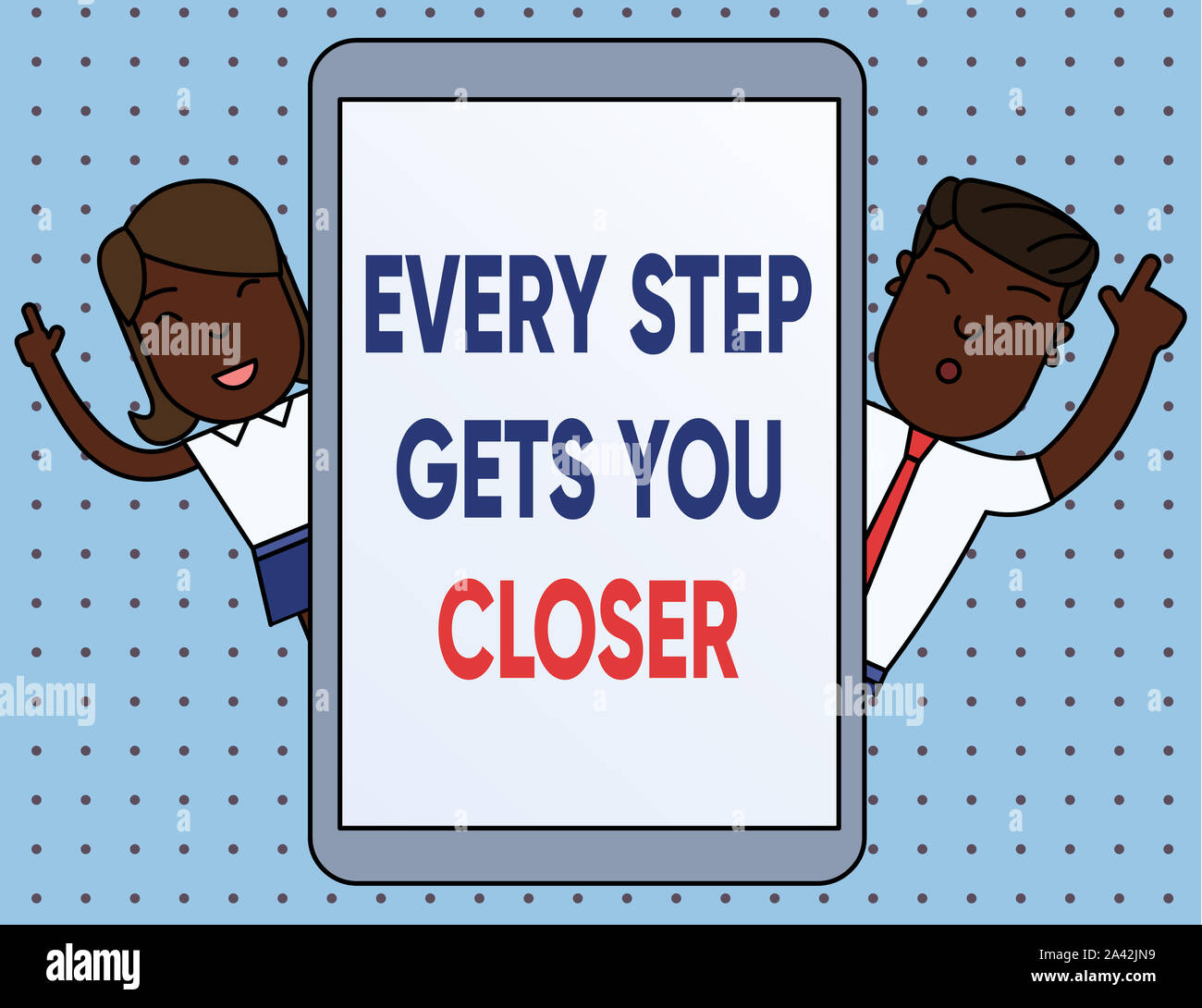 Conceptual hand writing showing Every Step Gets You Closer. Concept ...