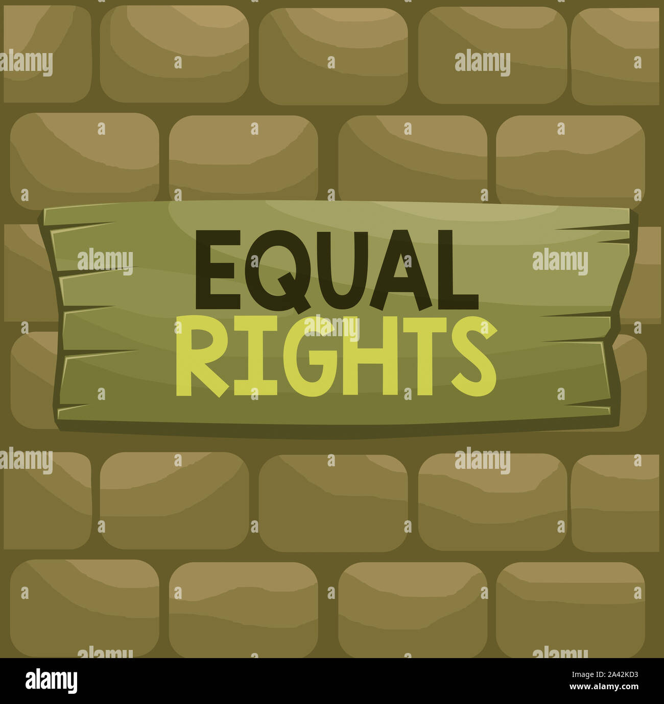 Handwriting text Equal Rights. Conceptual photo Equality before the law ...