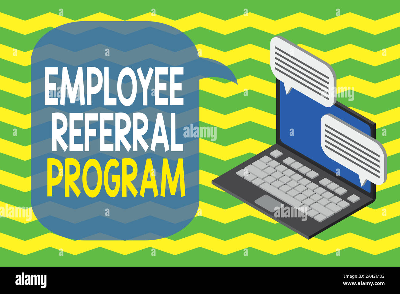 Word writing text Employee Referral Program. Business photo showcasing ...