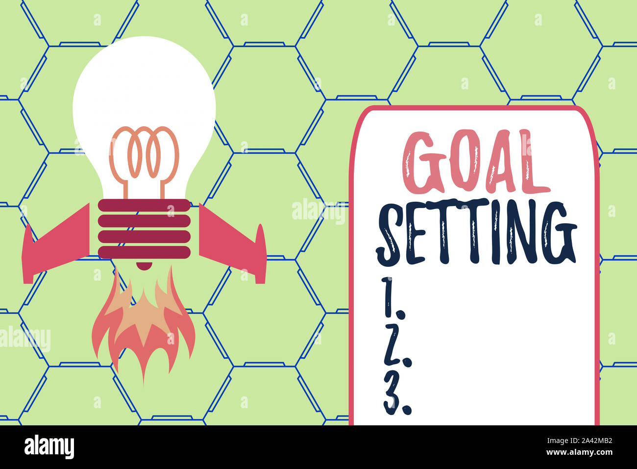 Word writing text Goal Setting. Business photo showcasing process of ...