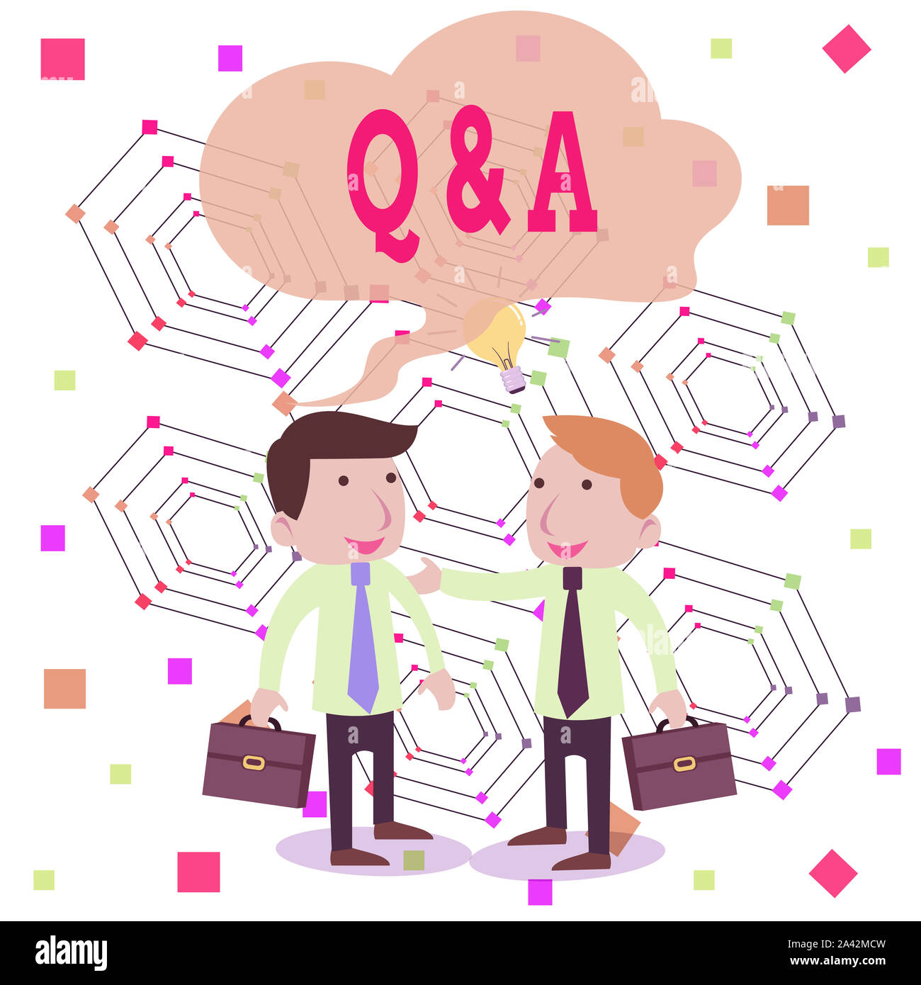 Question and answer period Cut Out Stock Images & Pictures - Alamy