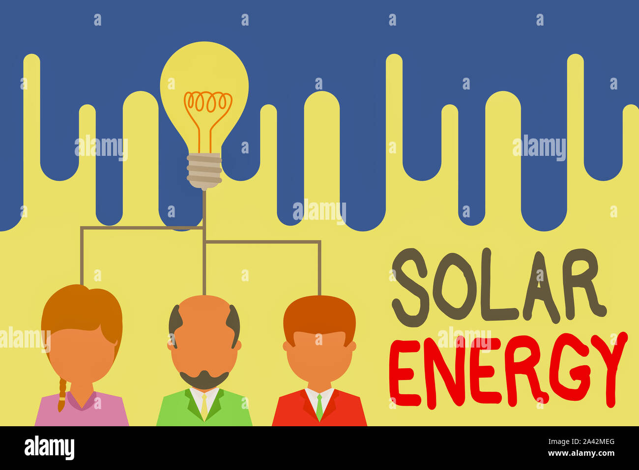 Text sign showing Solar Energy. Business photo text radiation from the ...