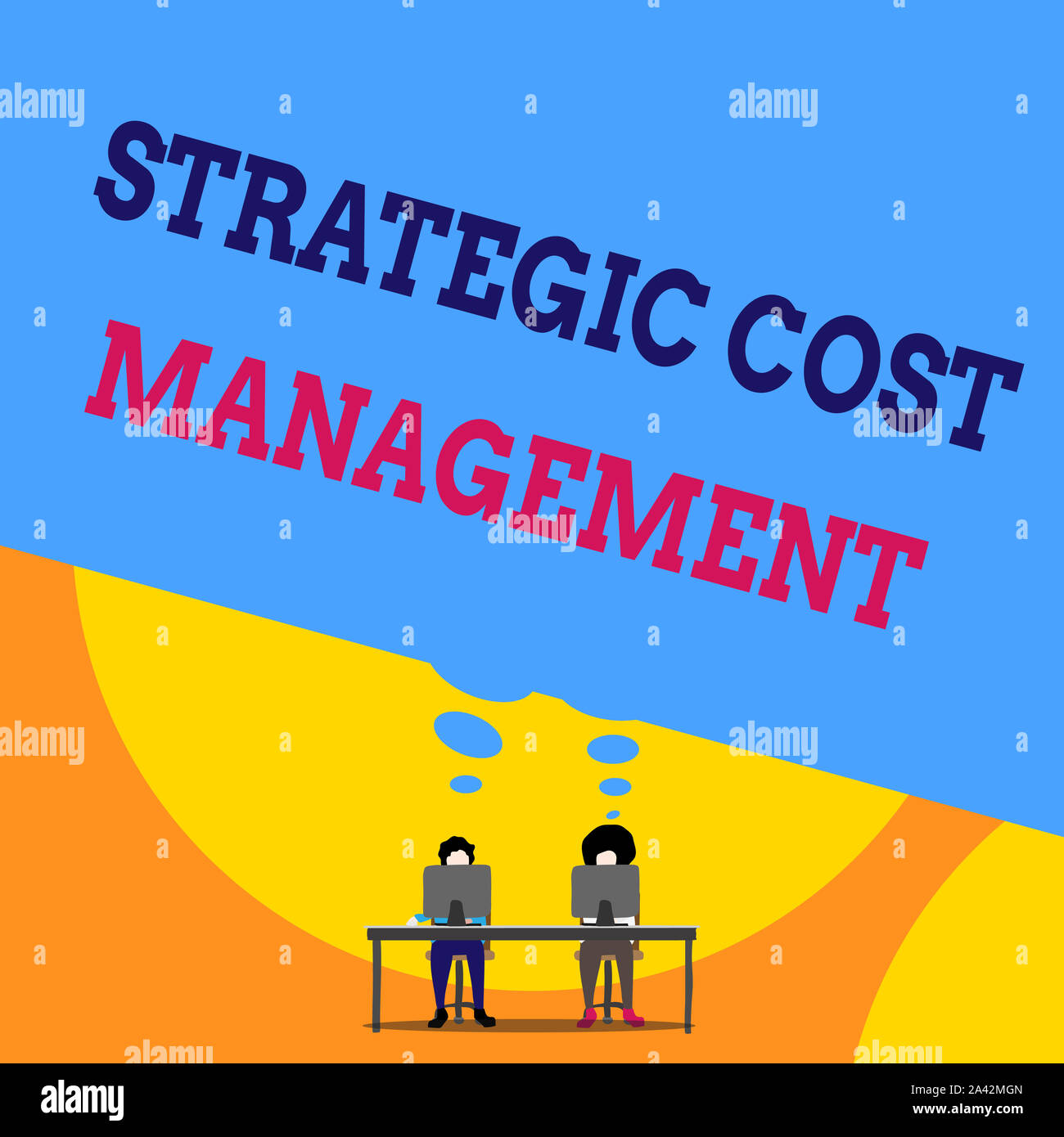 Text sign showing Strategic Cost Management. Business photo text Reduce ...