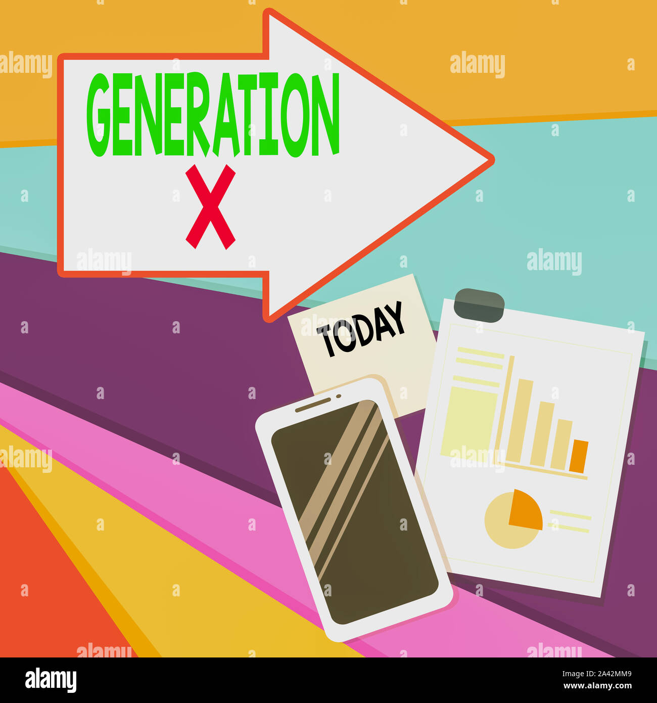 Handwriting text writing Generation X. Conceptual photo the generation ...