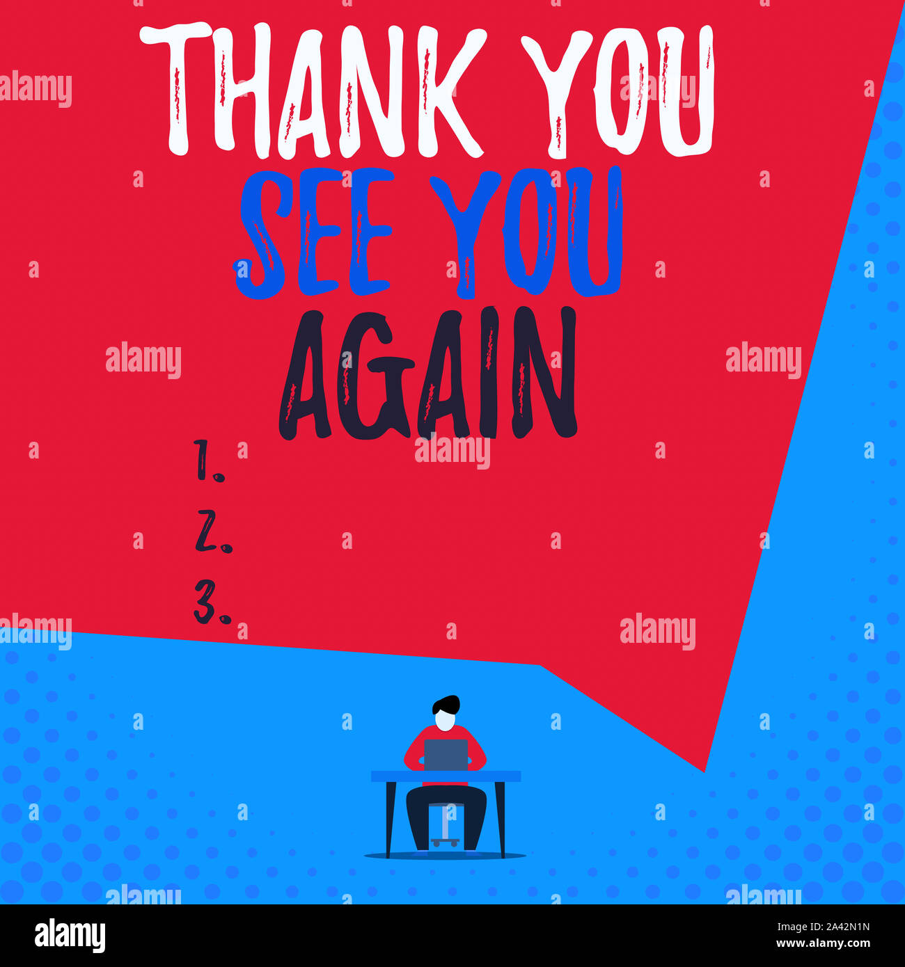 Text sign showing Thank You See You Again. Business photo showcasing ...