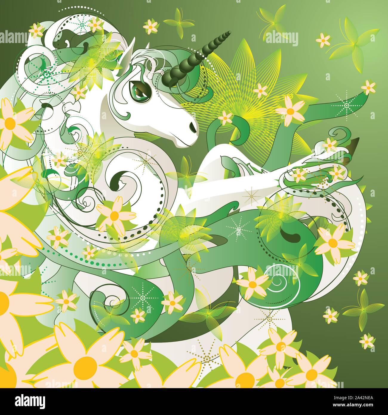 Mythological spring Stock Vector Images - Alamy