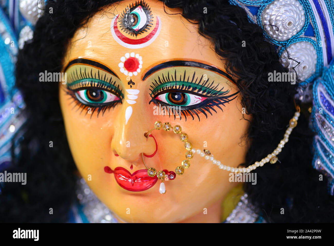 Durga Face Painting