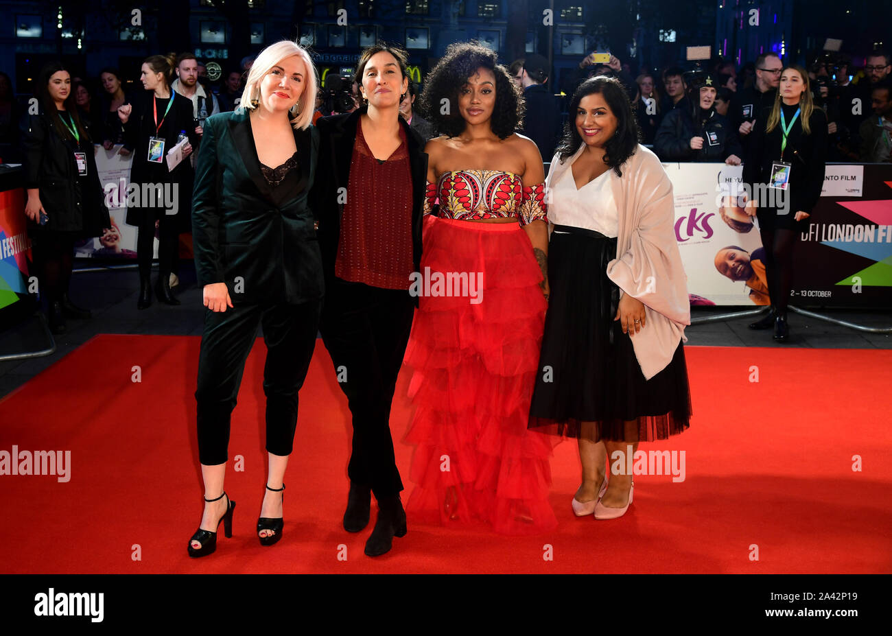Claire Wilson, Sarah Gavron, Theresa Ikoko and Ameenah Ayub attending ...