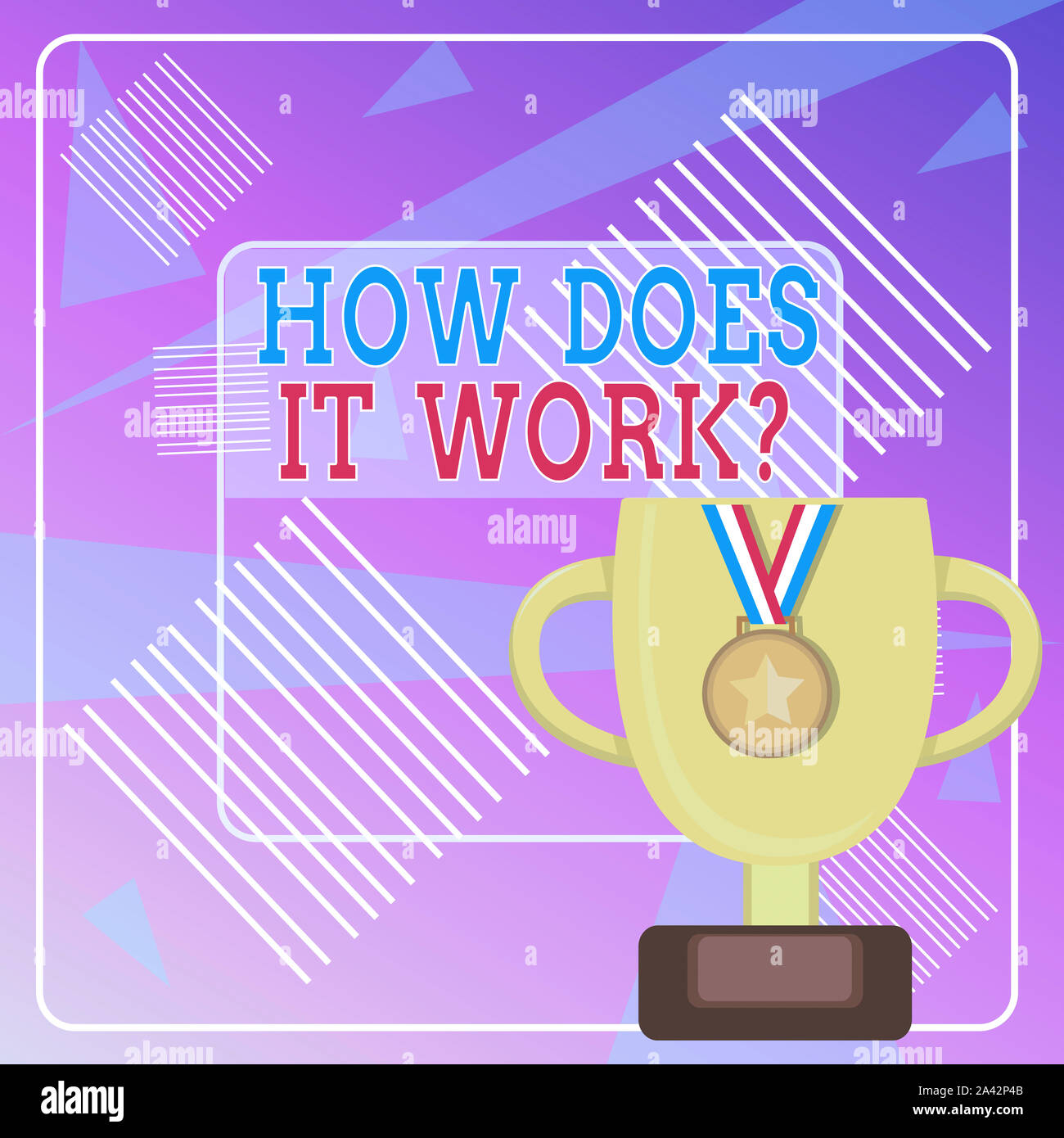 Word writing text How Does It Work Question. Business photo showcasing ...