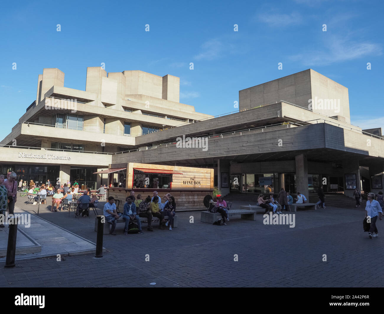 LONDON, UK - CIRCA SEPTEMBER 2019: The Royal National Theatre designed ...
