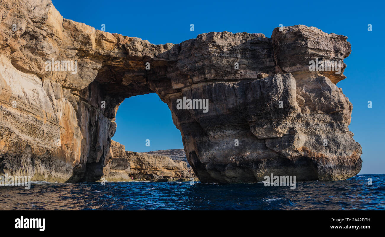 A picture of the now collapsed Azure Window, in Gozo (Malta Stock Photo ...