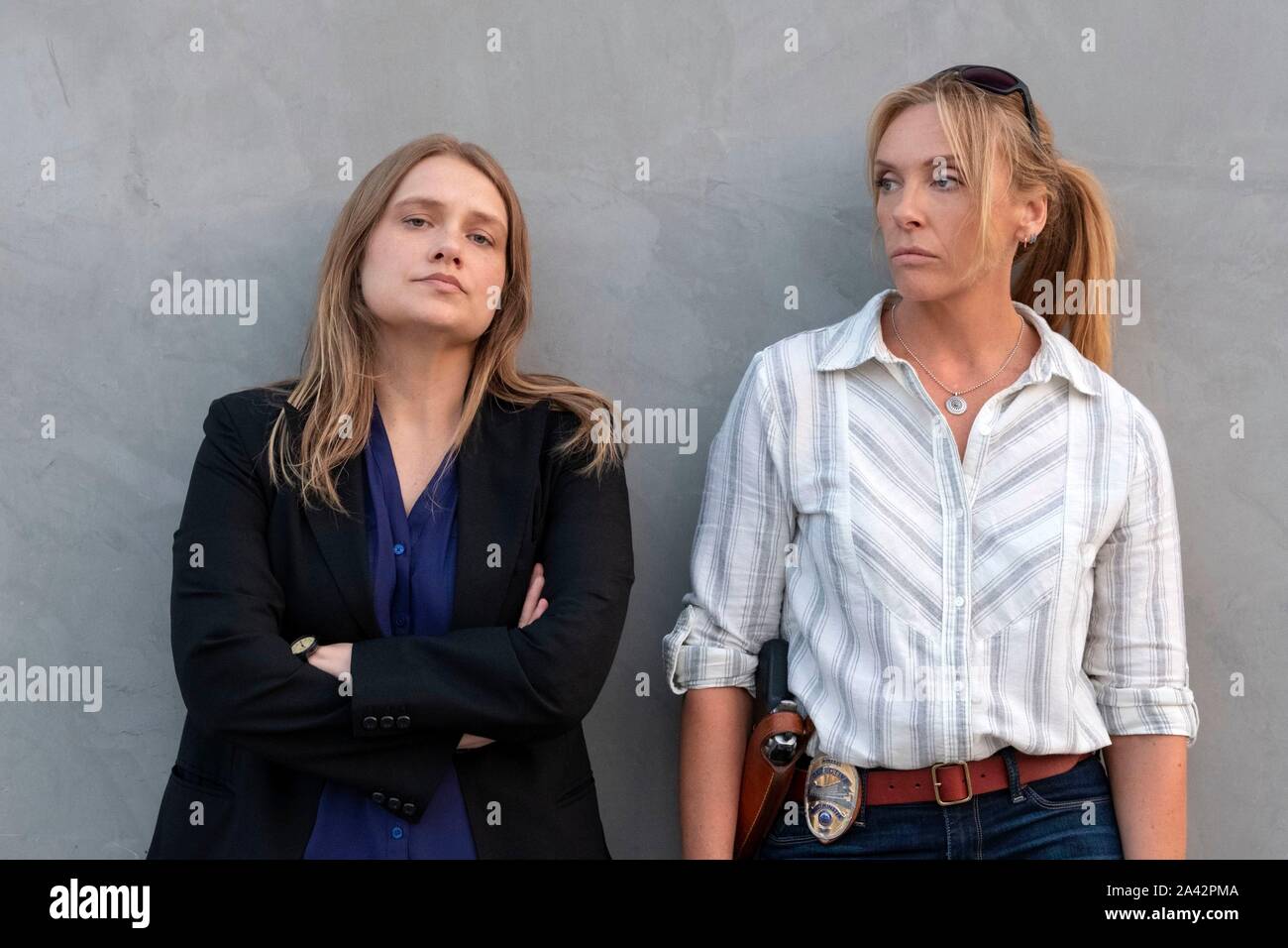 TONI COLLETTE and MERRITT WEVER in UNBELIEVABLE (2019), directed by ...
