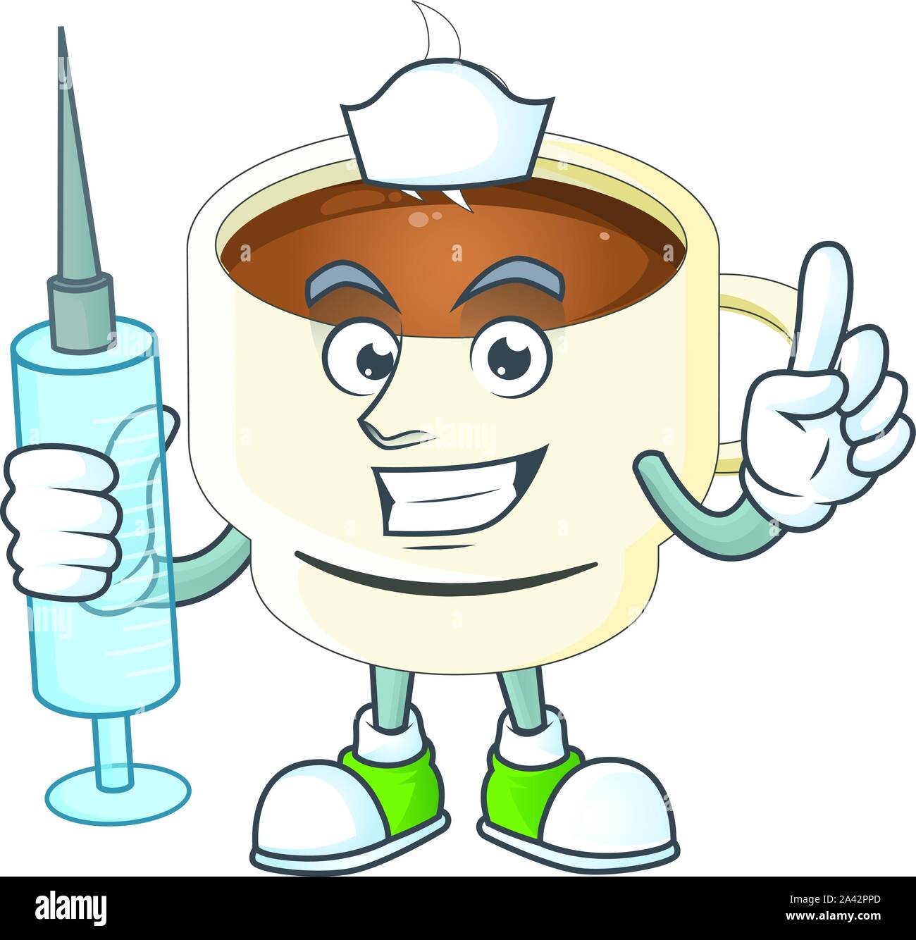 Caffeine injection Stock Vector Images - Alamy