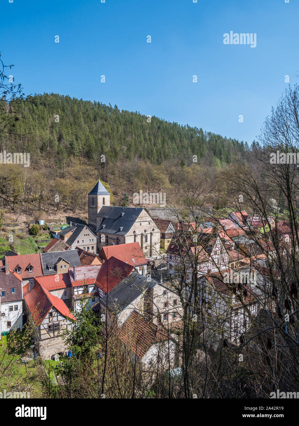 "Ziegenrück" in Thuringia East Germany Stock Photo - Alamy