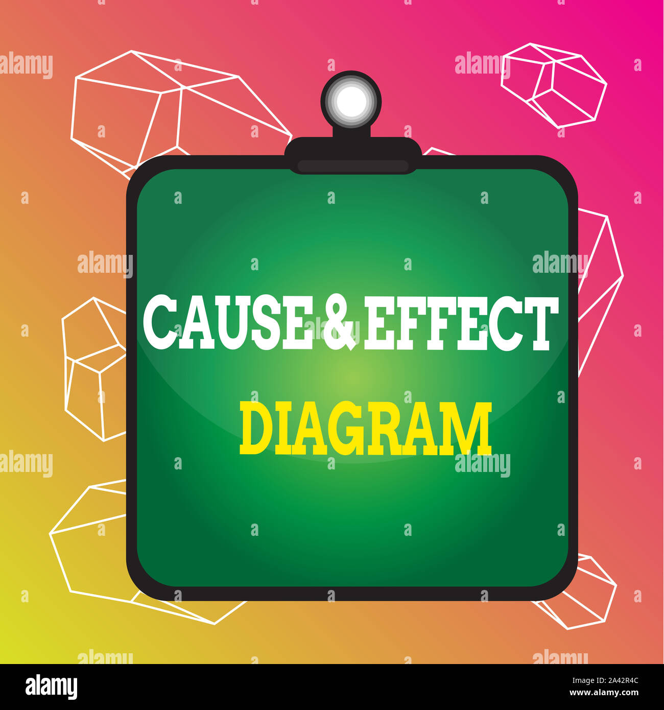 Word writing text Cause And Effect Diagram. Business photo showcasing ...