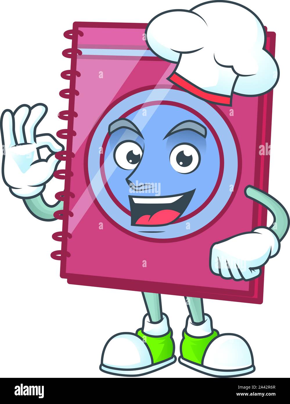 Chef red closed book for education object Stock Vector Image & Art - Alamy