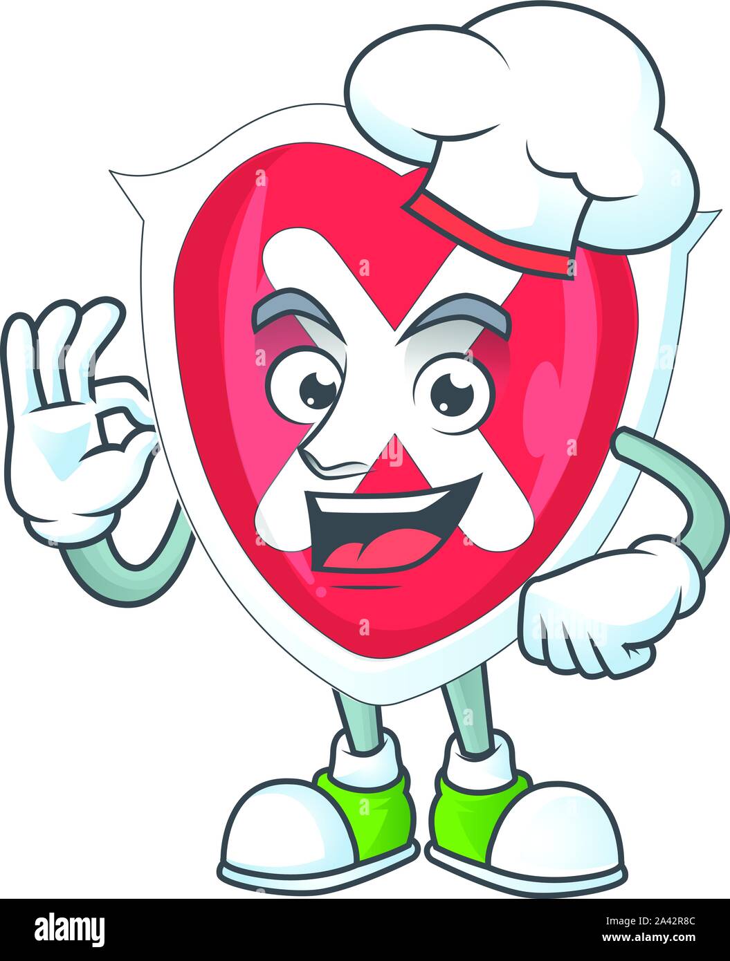 Chef food cross mascot hi-res stock photography and images - Alamy