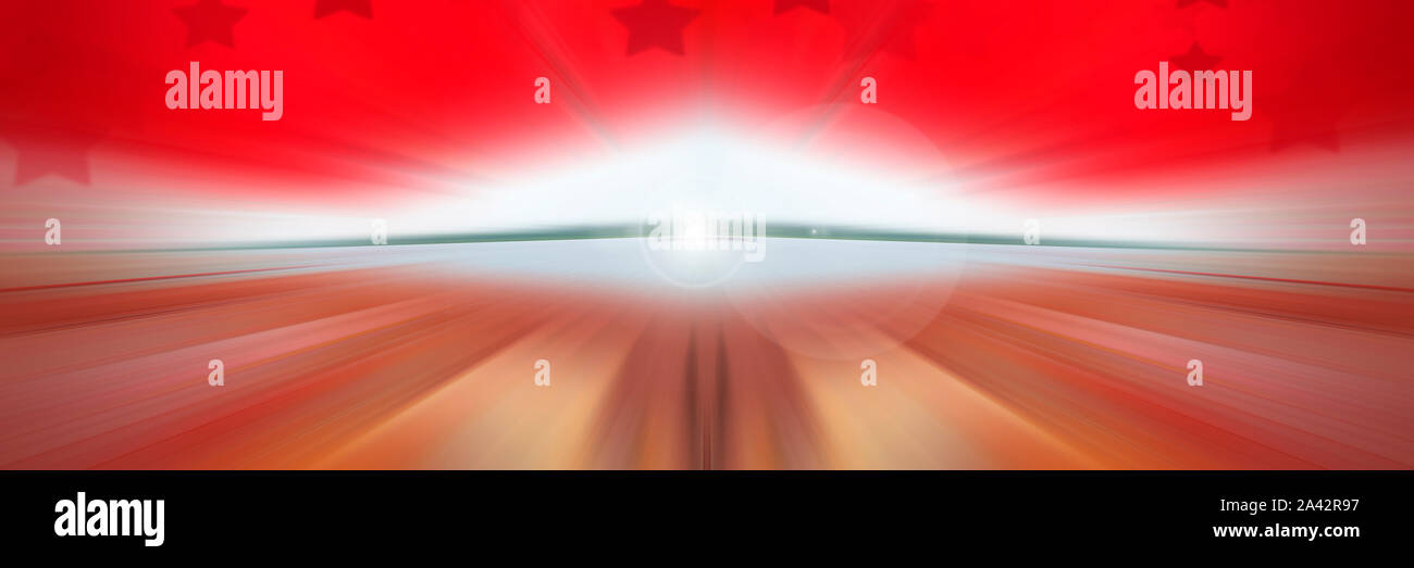 Dynamic lines of light. Light from central point Stock Photo - Alamy