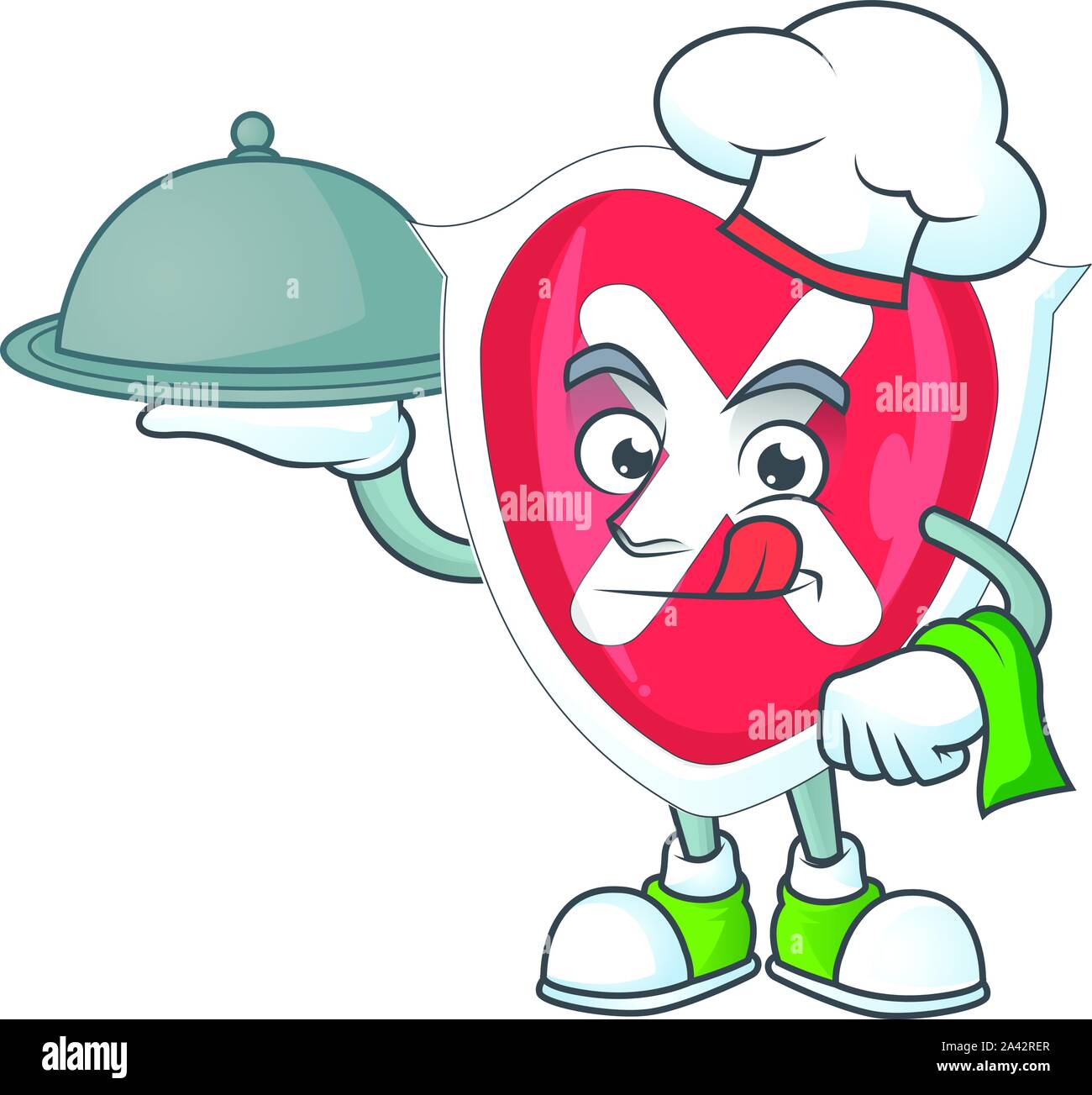 Chef food cross mascot hi-res stock photography and images - Alamy