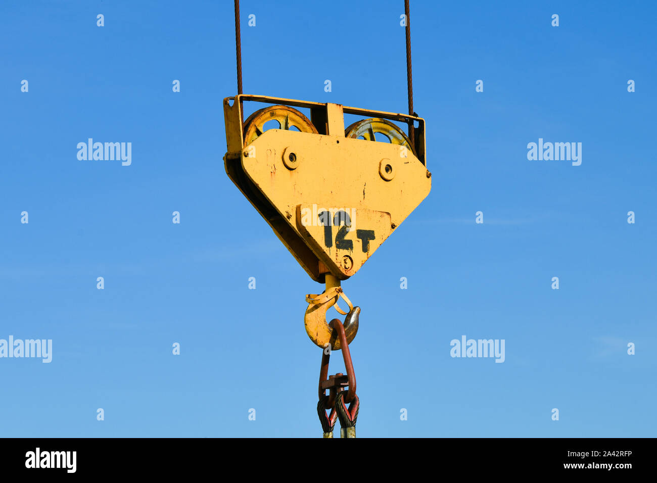 Assembly crane. Installation work during the installation of a tower ...