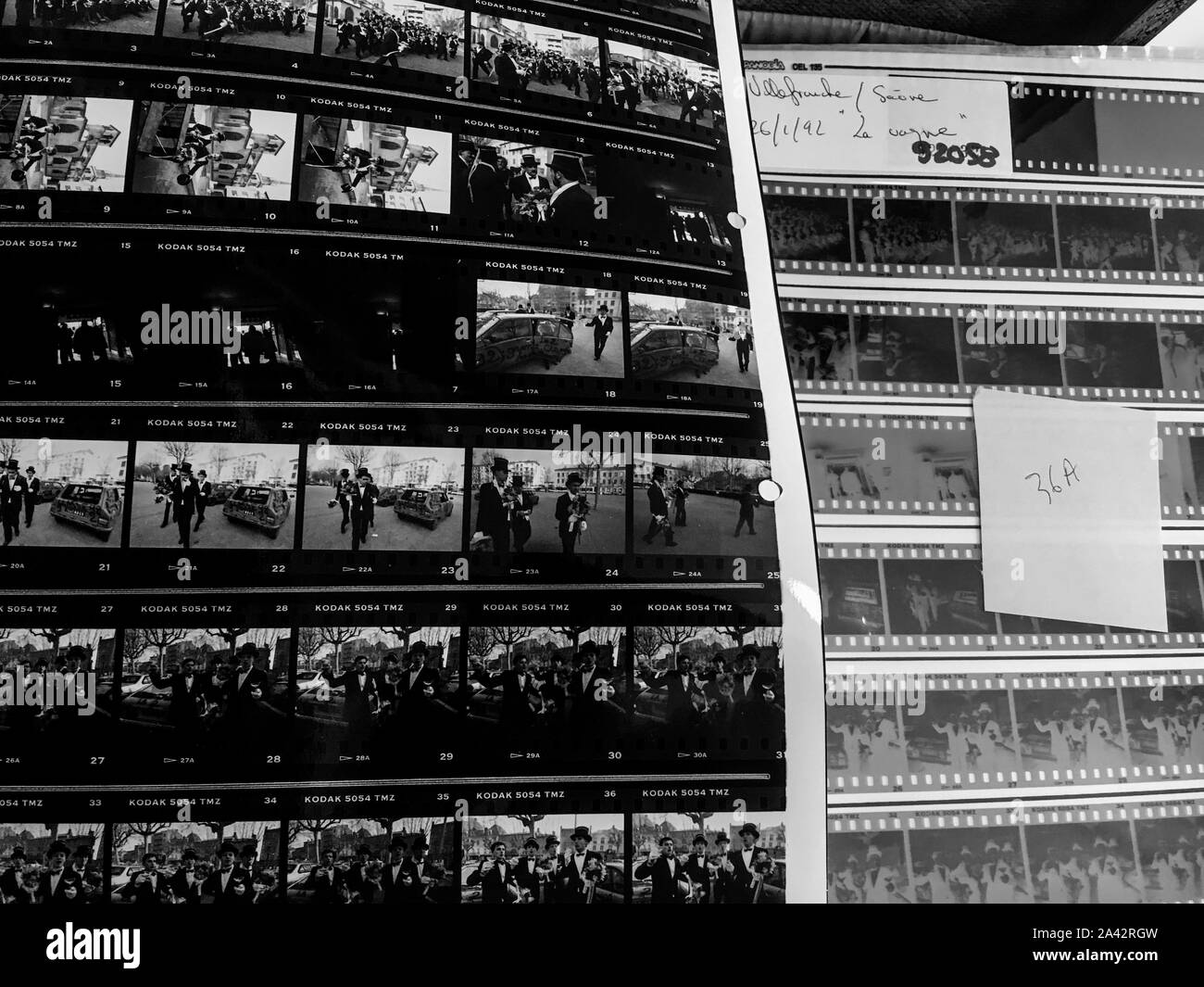 Photographic archives of a press photographer, Lyon, France Stock Photo ...