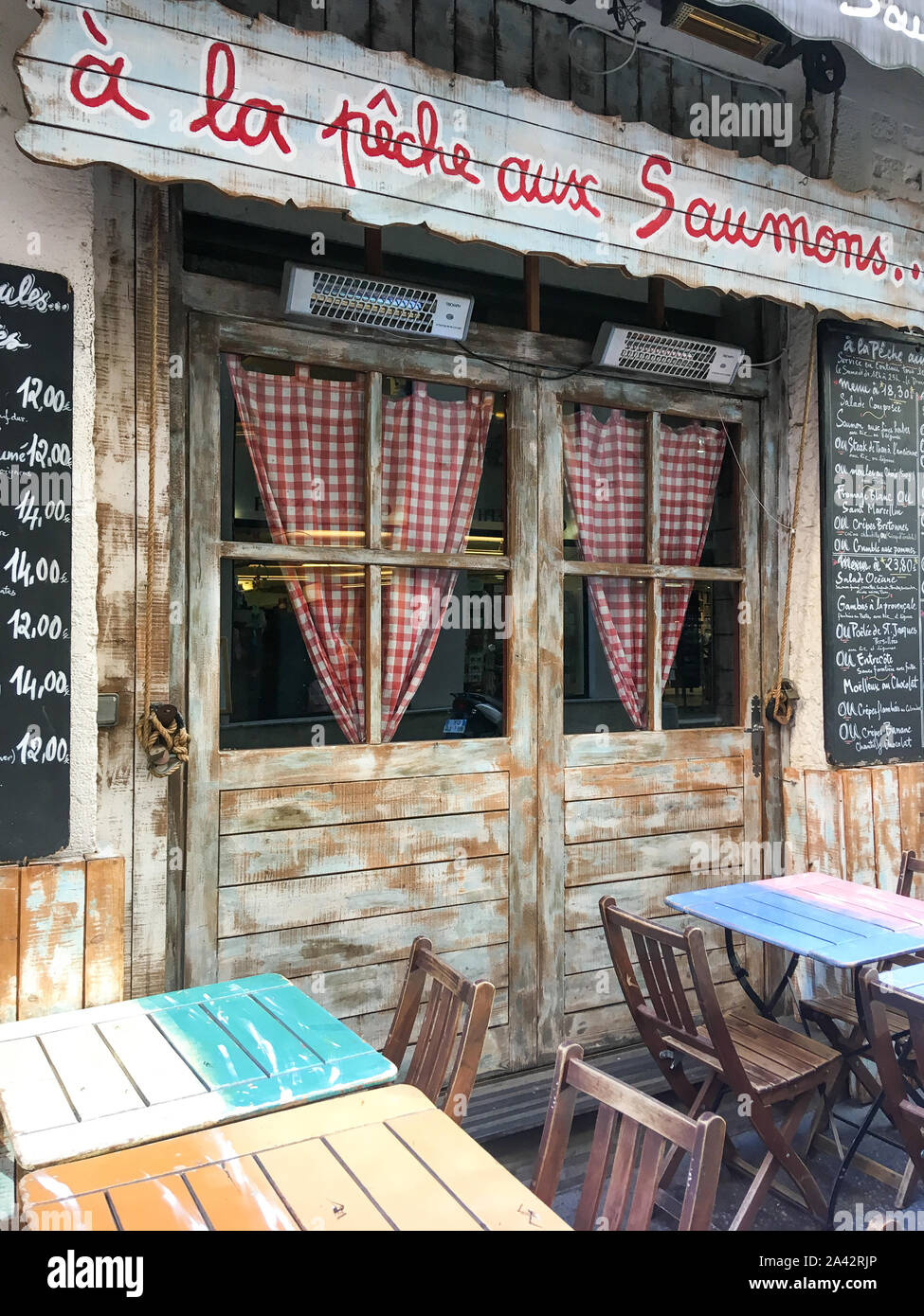 Fish restaurant, Lyon, France Stock Photo - Alamy