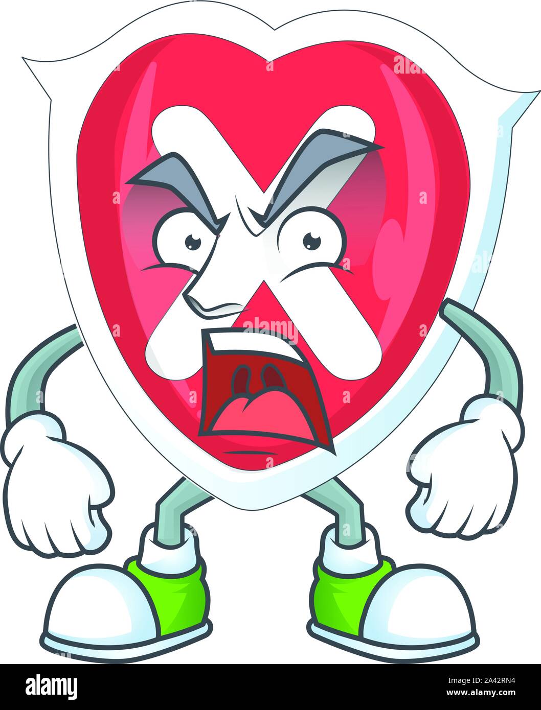 Angry cross shield in hi-res stock photography and images - Alamy